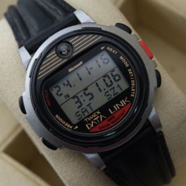 Vintage Timex Microsoft Data Link Digital Men's Watch Working ...