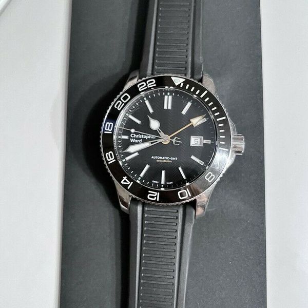 christopher ward trident pro GMT 600 60 ATM 43mm Diameter Stainless ...