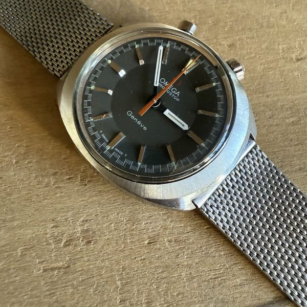 Vintage Omega Chronostop Drivers Cal 865 Chronograph S.S Watch Circa ...