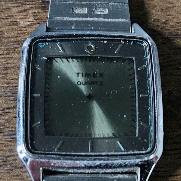 Vintage Q TIMEX L Cell Illusion LCD Digital Watch Needs Battery ...