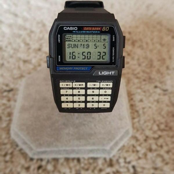 VINTAGE DBC-81 CASIO DATA BANK CALCULATOR WATCH # NEW CONDITION ...