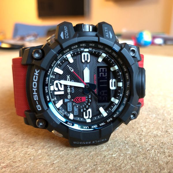 FS Casio Gshock Mudmaster GWG-1000RD, Rescue Red Series, Very Rare ...
