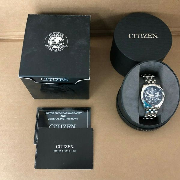 Citizen Eco Drive Calibre 8700 E870-s015278 Men's Stainless Steel Blue ...