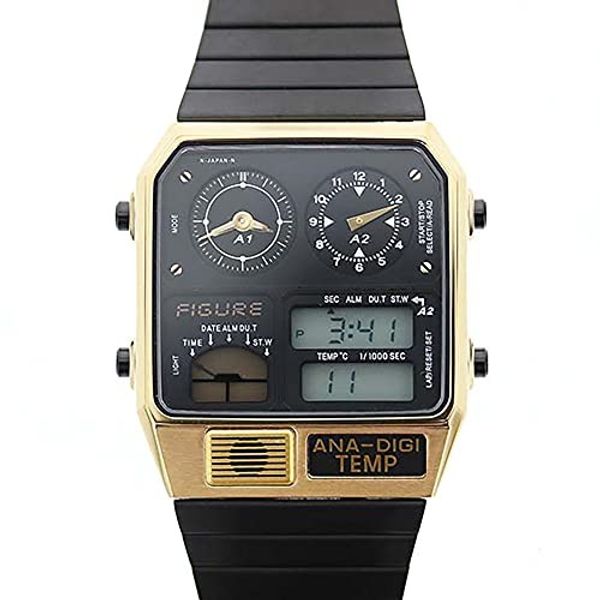 Citizen Ana-Digi Temp Watch Black Gold Limited Edition BN1-127-51 Retro ...