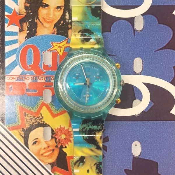 Swatch MARK SPITZ SBZ103 1996 Olympic Specials Swiss Made Aquachrono ...