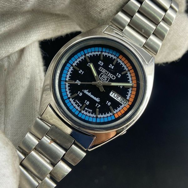 Vintage Seiko 5 Automatic Cal.6349A Day-Date 23 Jewels Men's Wrist ...