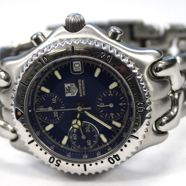 TAG Heuer Series CG-2111-RO Automatic Chronograph Blue Dial Men's Watch ...