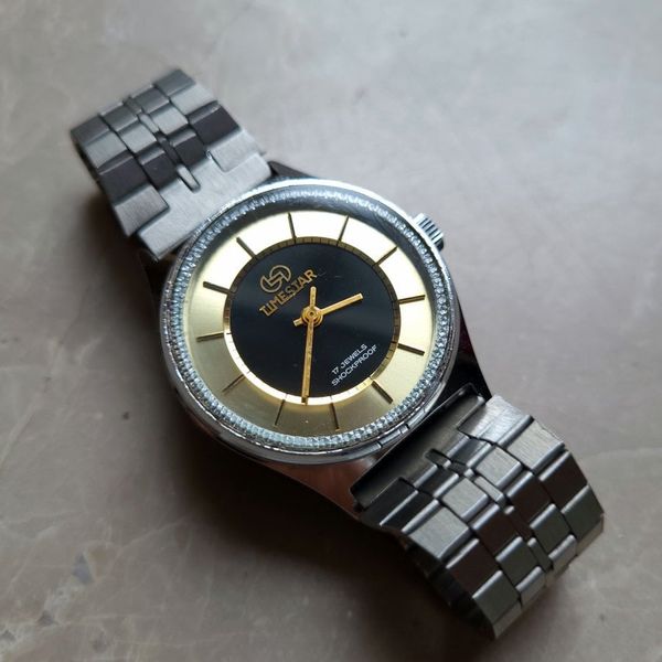 [WTS] Timestar Black and Gold Sunburst Indo-French collab Hand Wind ...