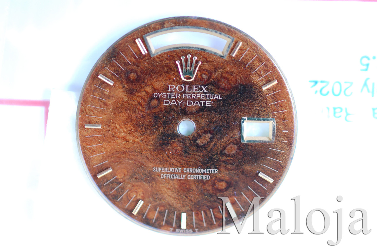 FS: Exotic Wood (African Mahogany) Dial for Rolex Day-Date Ref. 18038 ...