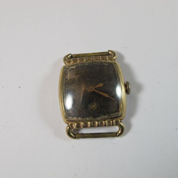 BULOVA MENS J9 CURLY LUGS BEADED BEZEL CALIBER 10BC no reserve ...