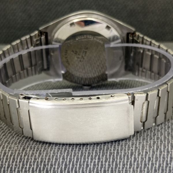 GENUINE VINTAGE SEIKO 5 AUTOMATIC 6349A JAPAN MENS BLUE COLOR DIAL ...