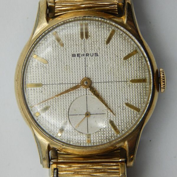 Vintage Benrus DN21 Hand Wind Wrist Watch w/ Crosshair Dial ...