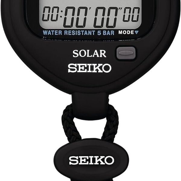 SEIKO Standard Solar Stop Watch (Black) SVAJ001 Stopwatch from japan ...