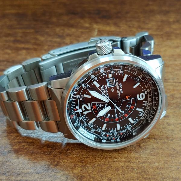 FS: Citizen Nighthawk Eco-Drive Pilot Watch | WatchCharts Marketplace