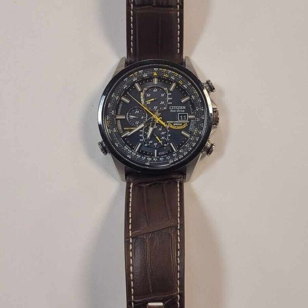 Citizen AT8020-54L Men's Blue Angels World Chronograph Eco Drive Watch ...