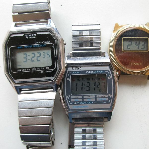 Timex lot of 3 vintage LCD watches | WatchCharts
