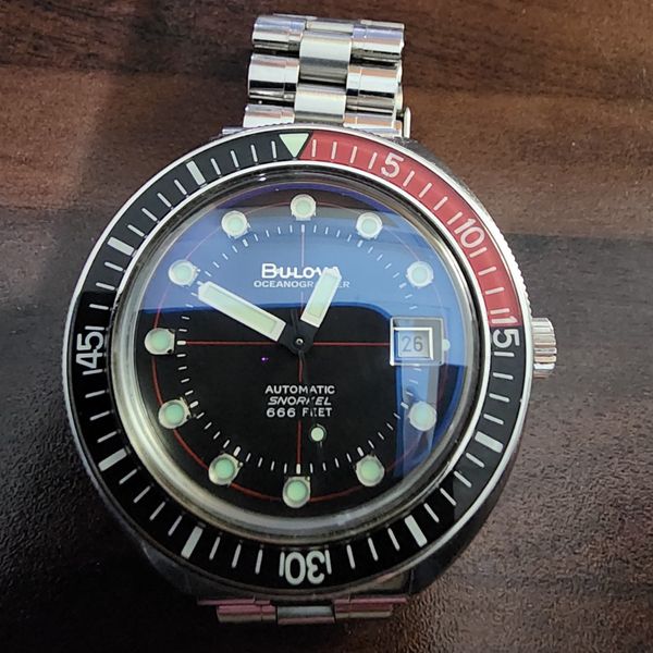 Bulova 98B320 Oceanographer Devil Diver Stainless Steel Men's Automatic ...