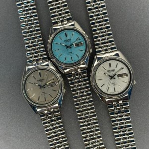 Lots Of 3 VINTAGE SEIKO 5 SNXS AUTOMATIC 7009 DX DAY/DATE 21J JAPAN ...