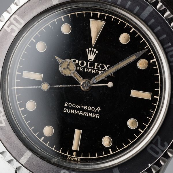 FS: 1962 Rolex Submariner 5512 Pointed Crown Guard Case with Gilt ...