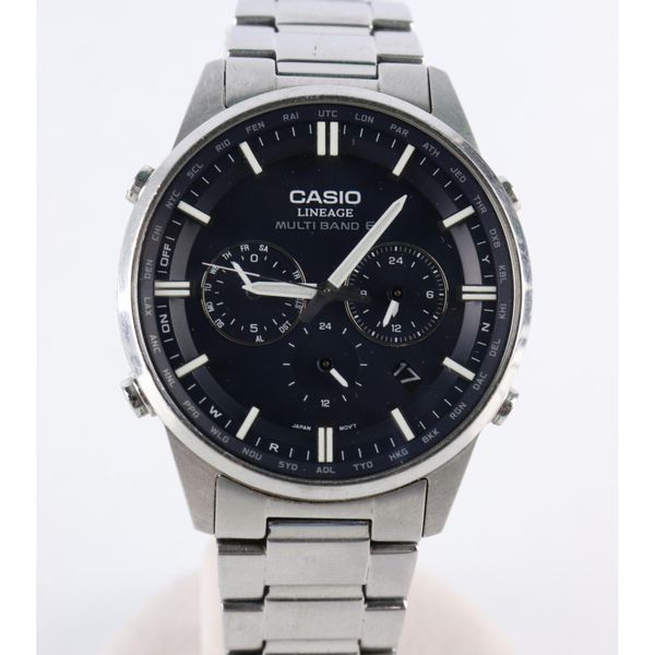 [Used] CASIO Watch / Analog / NVY / LINEAGE [Clothing accessories, etc ...