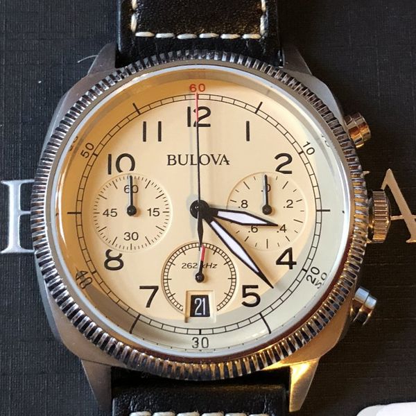 FS: Bulova UHF Military Chronograph Beige 96B231 | WatchCharts Marketplace