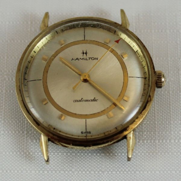 Vintage Hamilton Watch Automatic w Red Arrow Second Hand Original Box ...