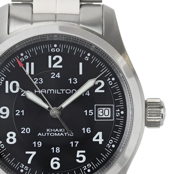 [HAMILTON] Hamilton Khaki Field H70455133 Automatic black dial / silver ...