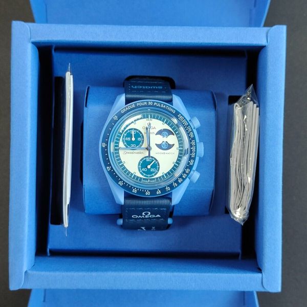 Swatch #Moons watch MISSION TO THE SUPER BLUE MOON PHASE | WatchCharts ...