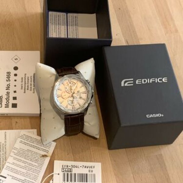 Casio 5468 Edifice Men’s Chronograph Watch EFR-304L | WatchCharts ...