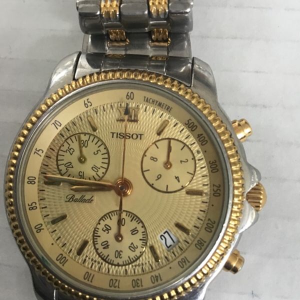 Mens Vintage Tissot Ballade Chronograph Steel Watch Ref. C288/388 ...