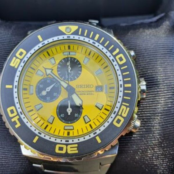 Seiko SNDA15 'Caesar' RARE Divers Watch. Perfect condition. Yellow ...