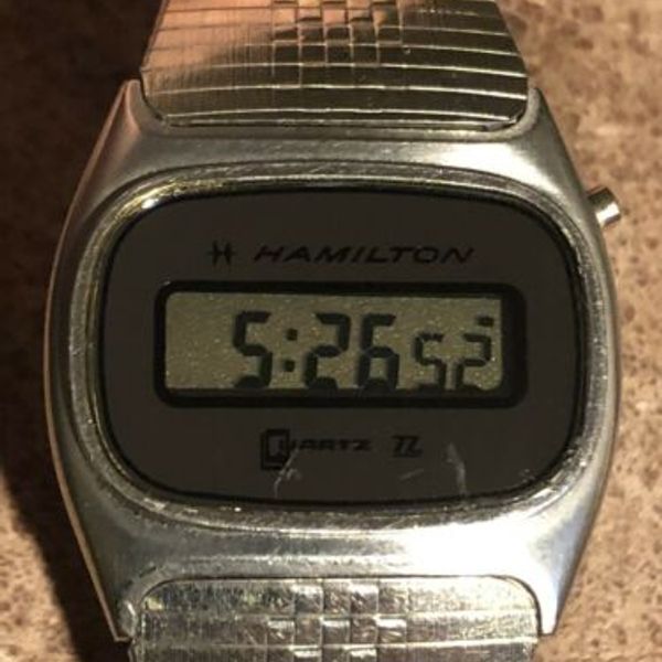 Vintage Hamilton Quartz Digital Watch10K Bezel & 10 Karat band - works ...