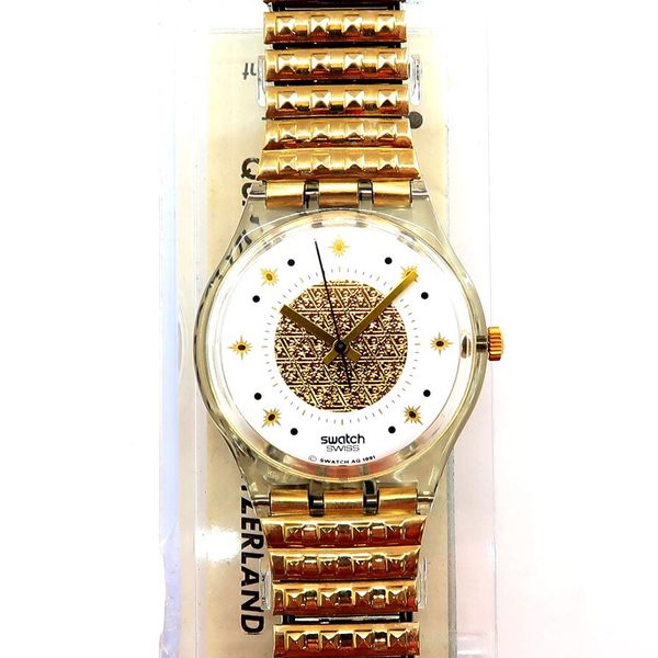 NEW Swatch Watch GOLDEN WALTZ GK142 / 143 with Case and Papers 1992 ...