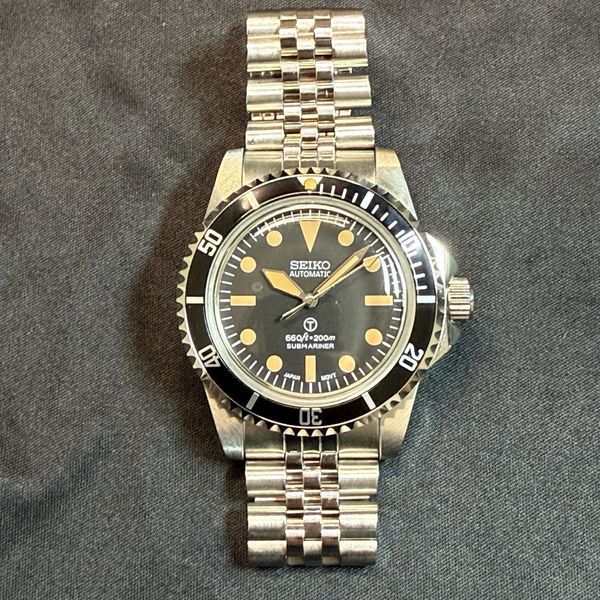 Seiko MilSub Dive-Style Watch NH35 Automatic Movement READ DESCRIPTION ...