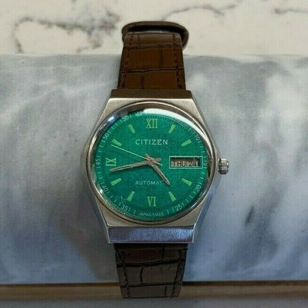 Citizen Automatic Green Face Water Resistant GN-4-S Watch 71-2612, 4 ...