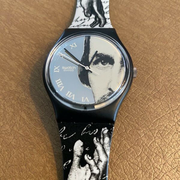 Vintage 90s Edgar Allen Poe Swatch Watch | WatchCharts