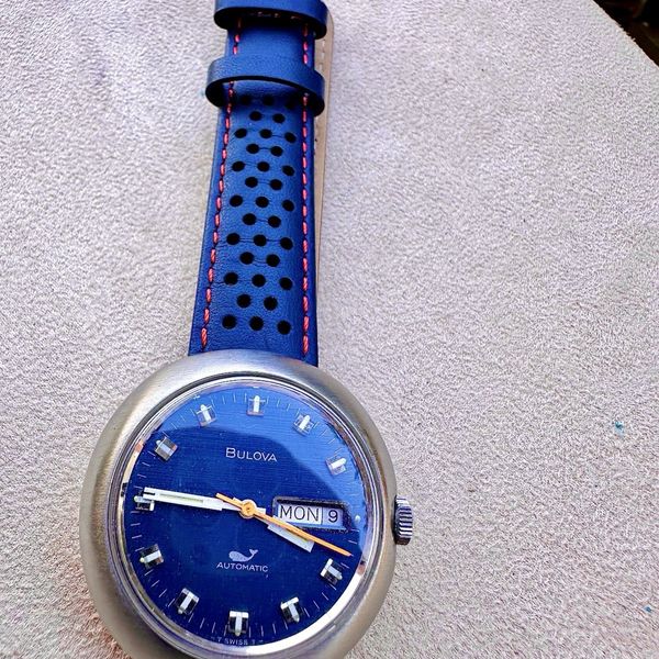 Ultra Rare 1970 Bulova Sea King Golden Clipper 'H' UFO Men's wrist ...