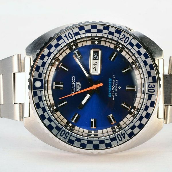 Rare Vintage Seiko Rally 6119-7173 Sport 5 Day Date Automatic S.Steel ...