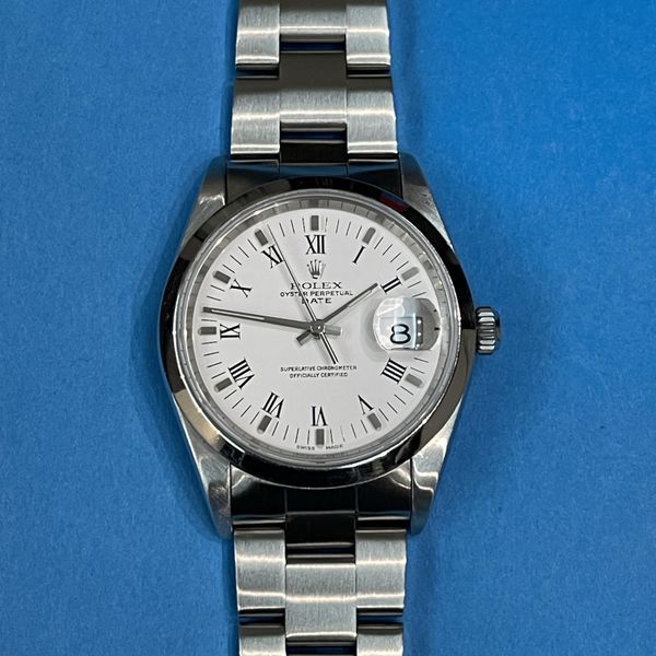 FS: Rolex Oyster Perpetual Date 15200 34mm White Dial | WatchCharts ...