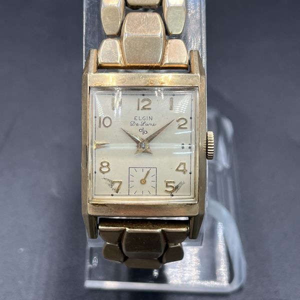 Vintage Elgin De Luxe 10K Gold Filled 17 Jewel Menâ s Wristwatch | WatchCharts Marketplace