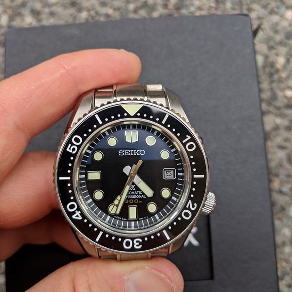 Seiko SLA021J - Black dial new MM300 + Strapcode bracelet- $2200 ...