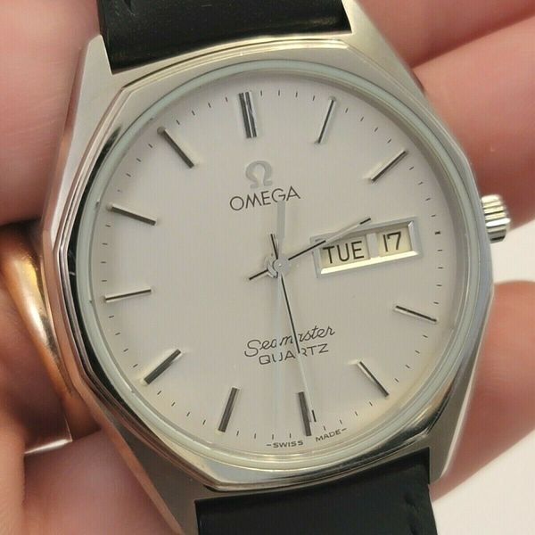 Vintage Men's Stainless Steel OMEGA Seamaster Quartz Cal 1345 all ...