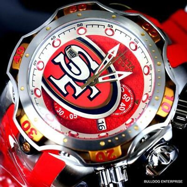Invicta NFL San Francisco 49ers Venom Gen III 52mm Swiss Chronograph ...
