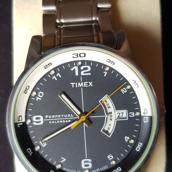 Timex perpetual calendar T2B981 indiglo watch | WatchCharts Marketplace