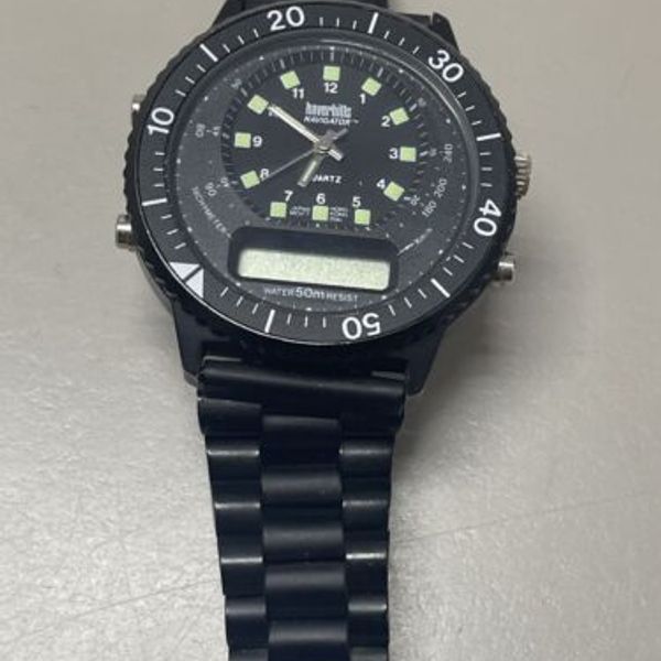 Haverhills NAVIGATOR Rodell 7 Analog Digital Men's Watch Sz 7 1/2 ...