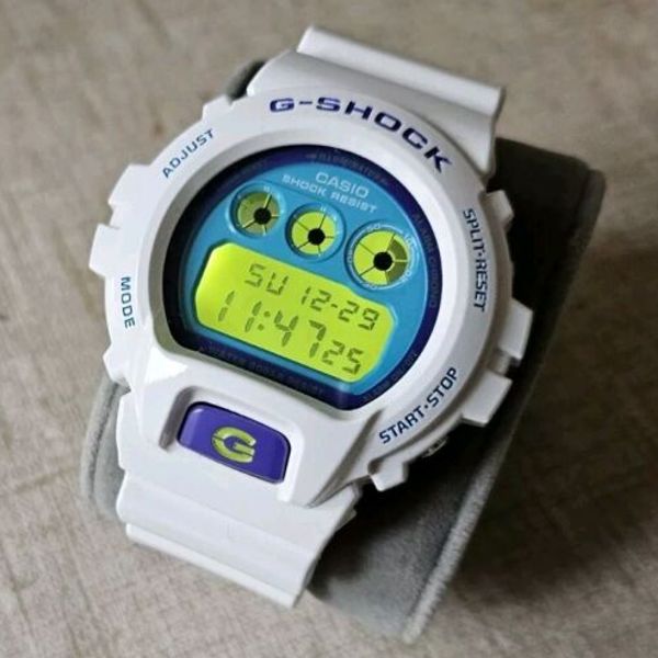 Casio G-Shock Crazy Colours Digital White Resin Quartz DW-6900RCS-7 Men ...