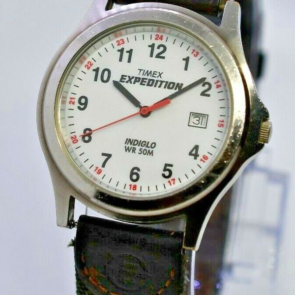 Vintage 1996 Men's TIMEX Expedition Rugged Field Watch, Analog, Date, Indiglo | WatchCharts ...