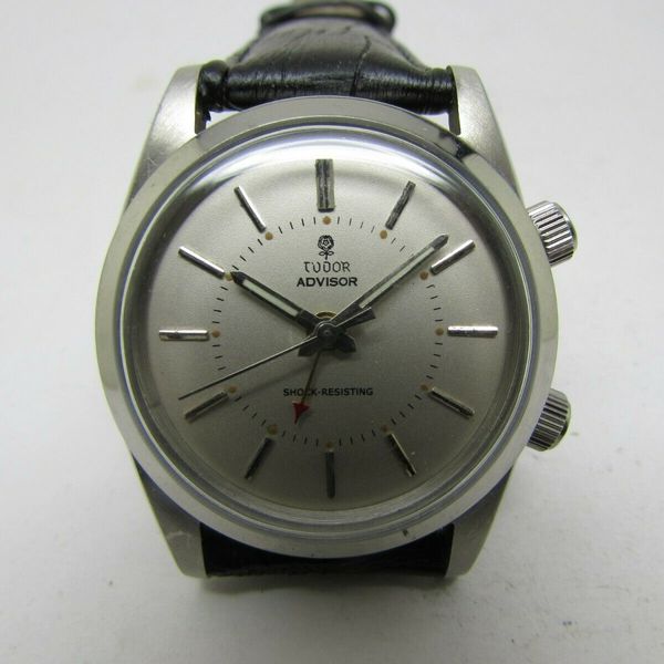 Vintage Rolex Tudor 7926 Alarm Advisor Small Rose Wind Men Watch ...