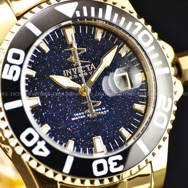 Invicta R150 Tungsten 47mm Case Goldtn Steel Bracelet Sandstone Dial ...