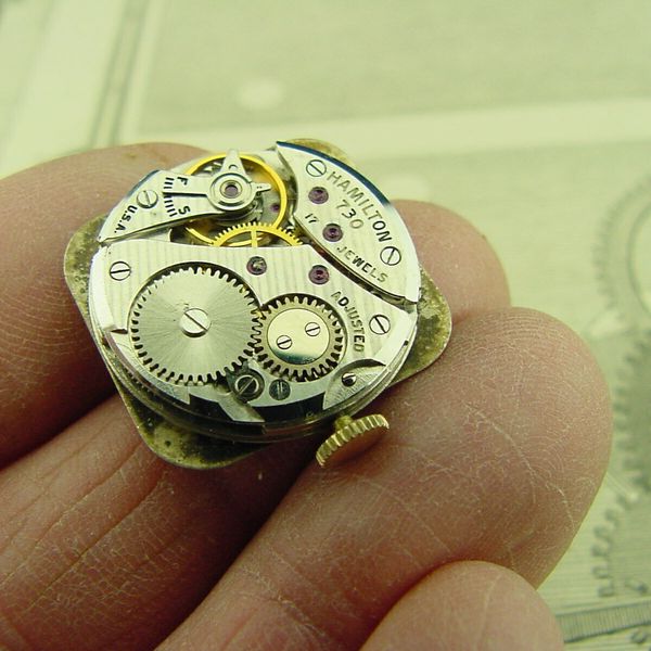 Vintage Hamilton 17 Jewel 730 Wristwatch Movement Nice Runs ...